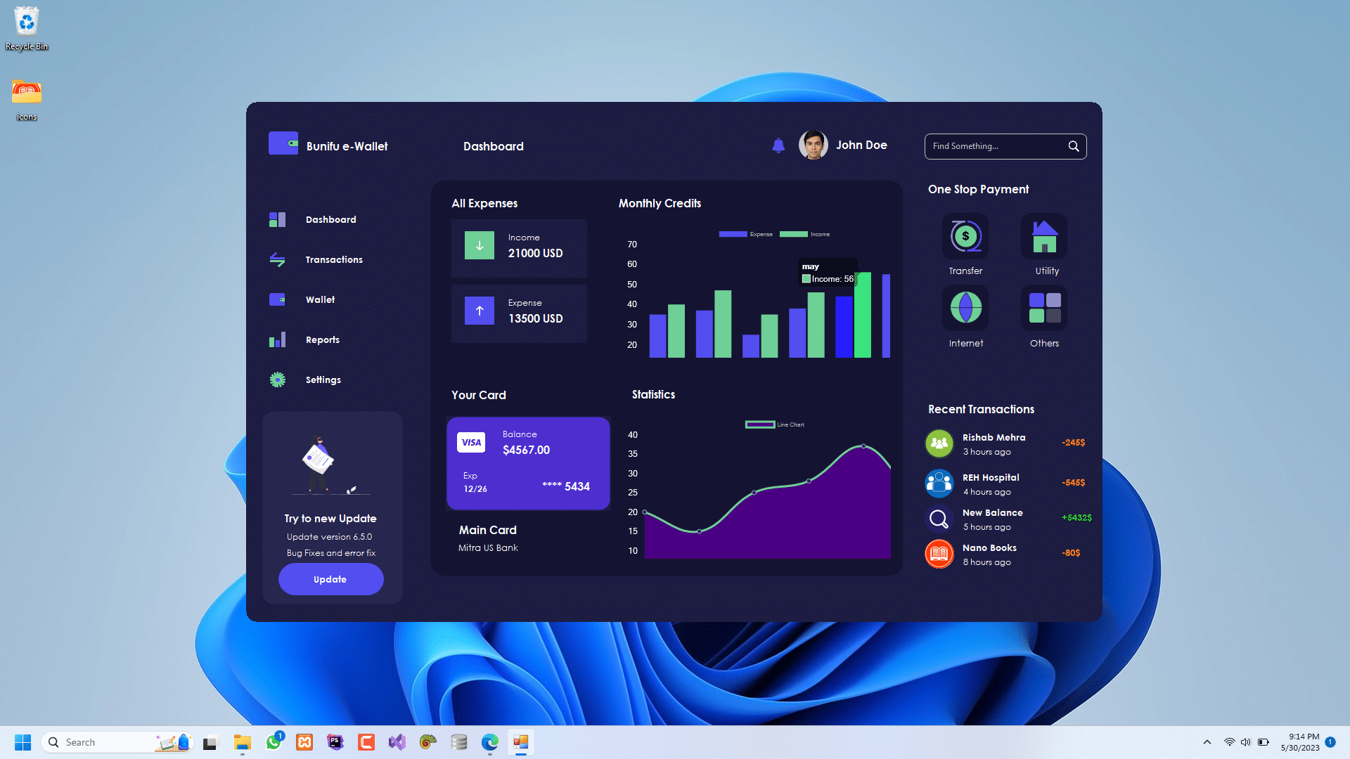 GitHub Bunifu framework dark wallet design Designing An Exceptional