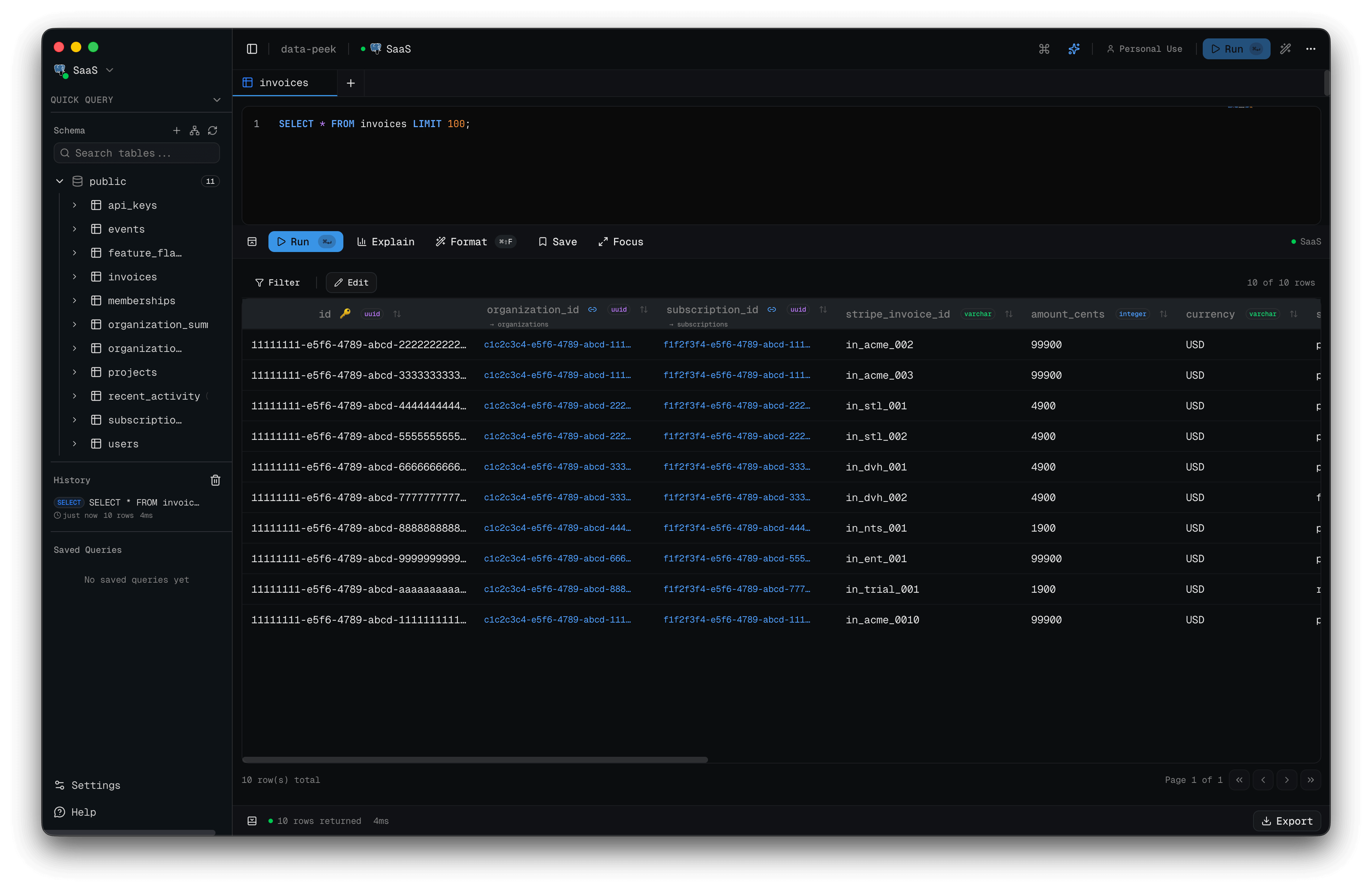 GitHub - Rohithgilla12/data-peek: A minimal, fast, database client desktop application. Built ...