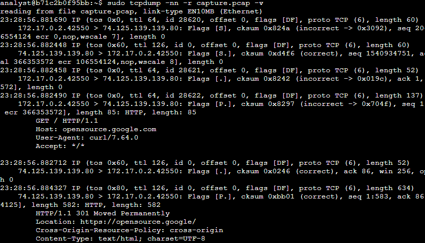 GitHub - denisedennisr/tcpdump-lab