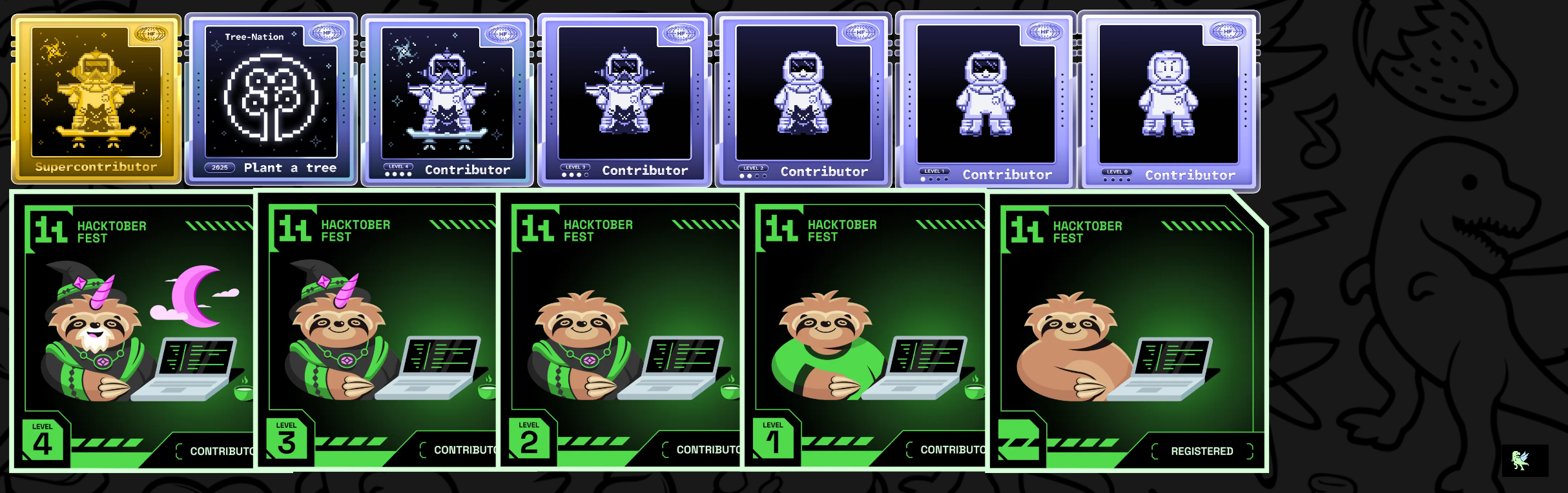 An image of @bhavishy2801's Holopin badges, which is a link to view their full Holopin profile