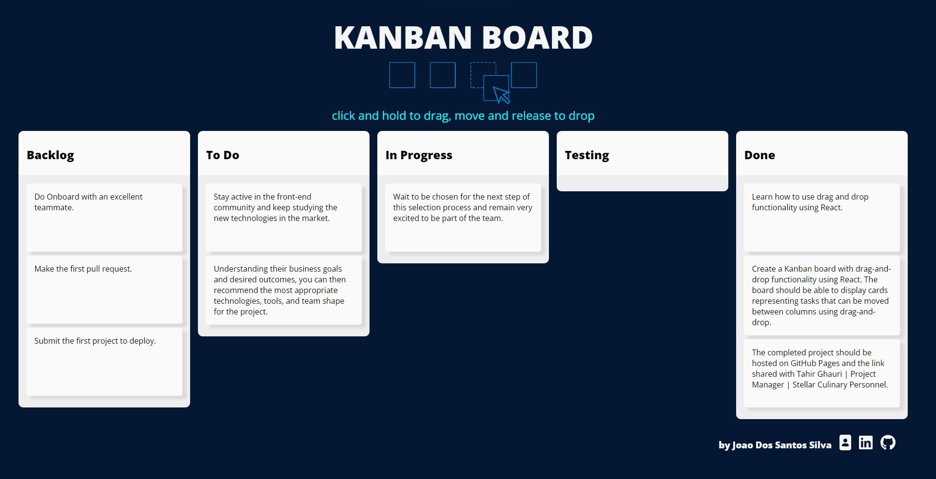 GitHub - Jholsas/kanban-board: Kanban Board build with Reach and Drag ...