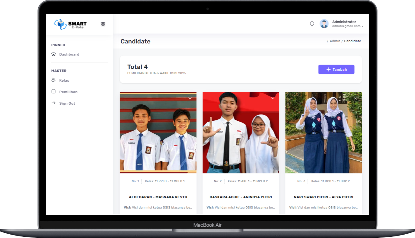 GitHub - SyainaZahrotulLuthfia/SMART-E-VOTE: SMART E-Vote adalah aplikasi e-voting berbasis ...