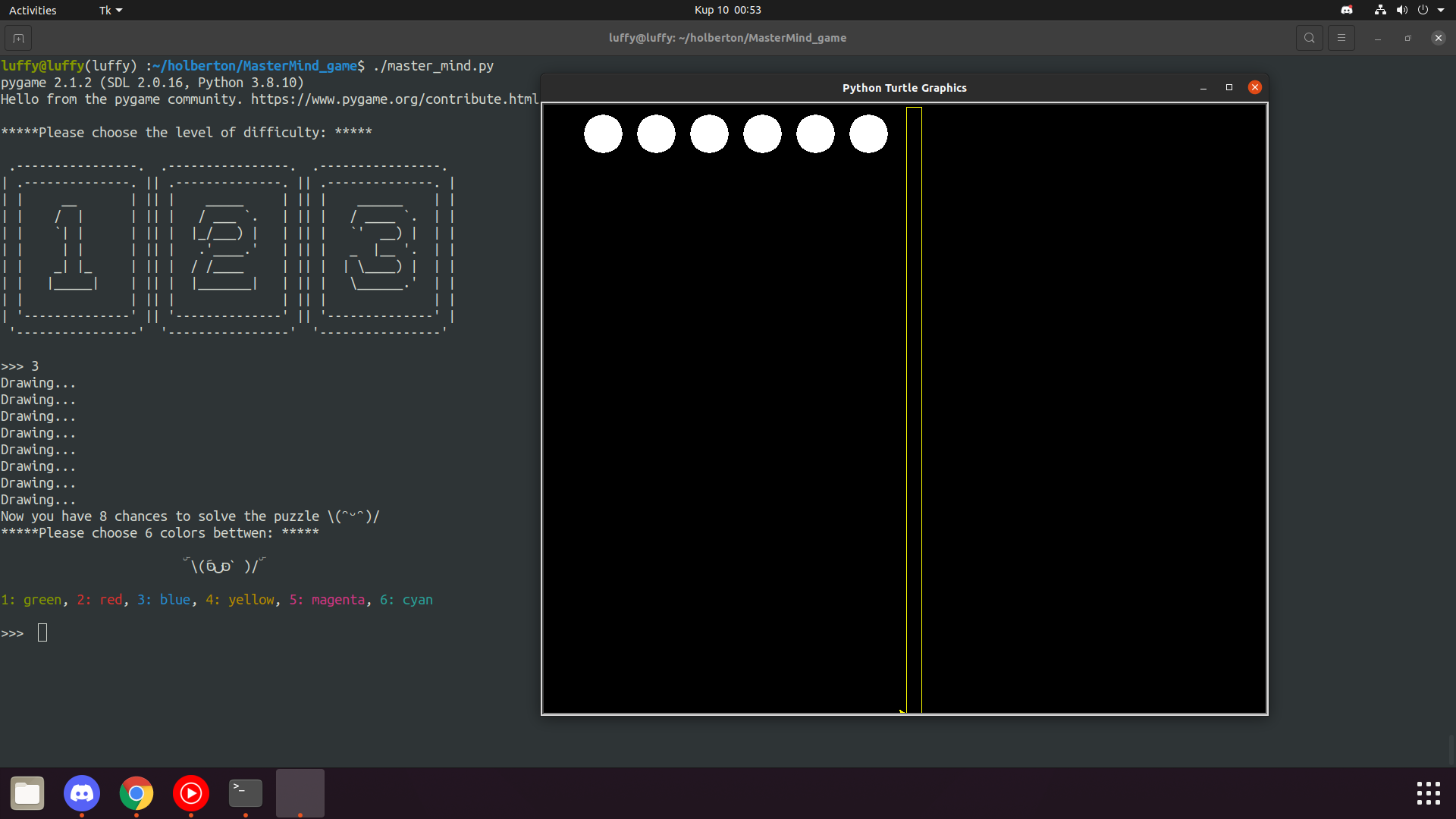 GitHub - kateincoding/MasterMind_game: HackDay: Coding the game MasterMind