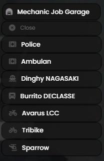 GitHub - jimathy/jim-jobgarage: Job garage for grabbing job related vehicles