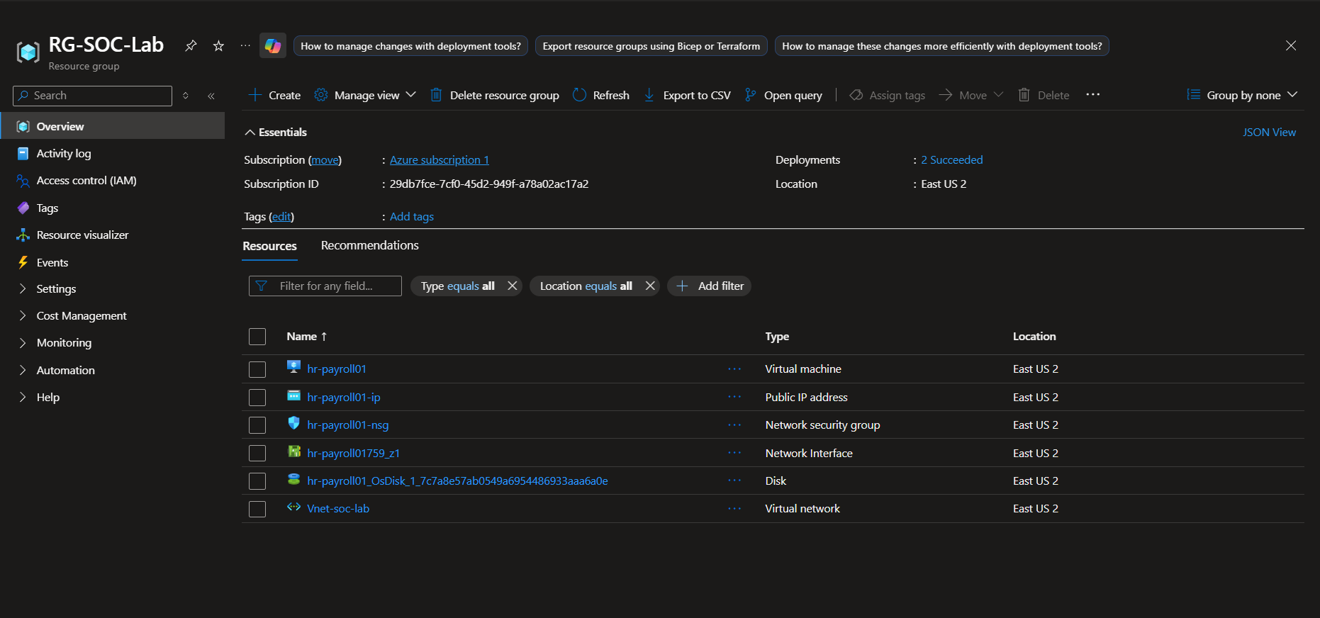 GitHub - abdullahimo1/Azure-SOC-Lab