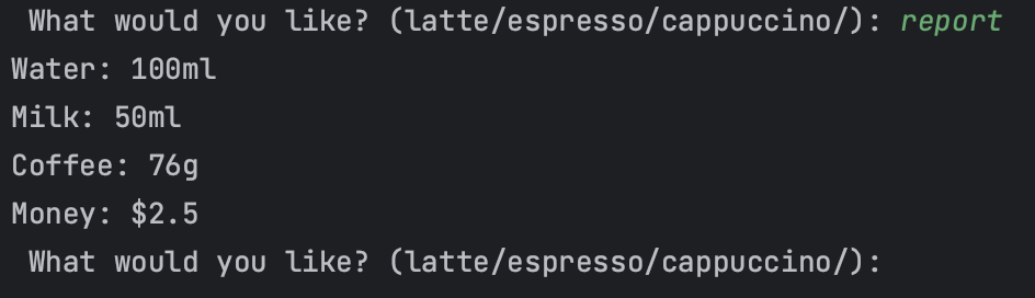 GitHub - shelbyblanton/coffee-machine: Python training - 100 days of code: The complete Python ...