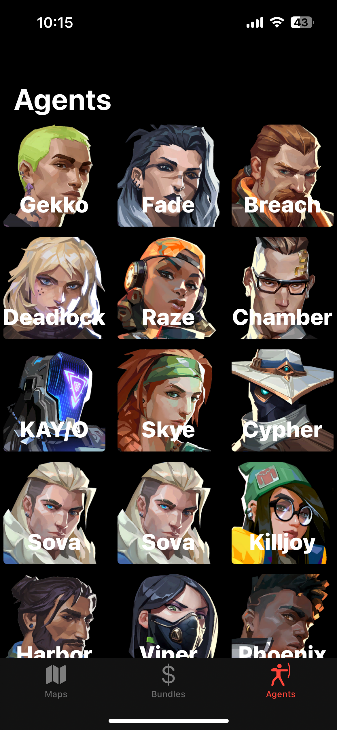 GitHub - youssef-alaaeldin/ValorantAPI: An iOS app using UIKit and Realm for offline access to ...