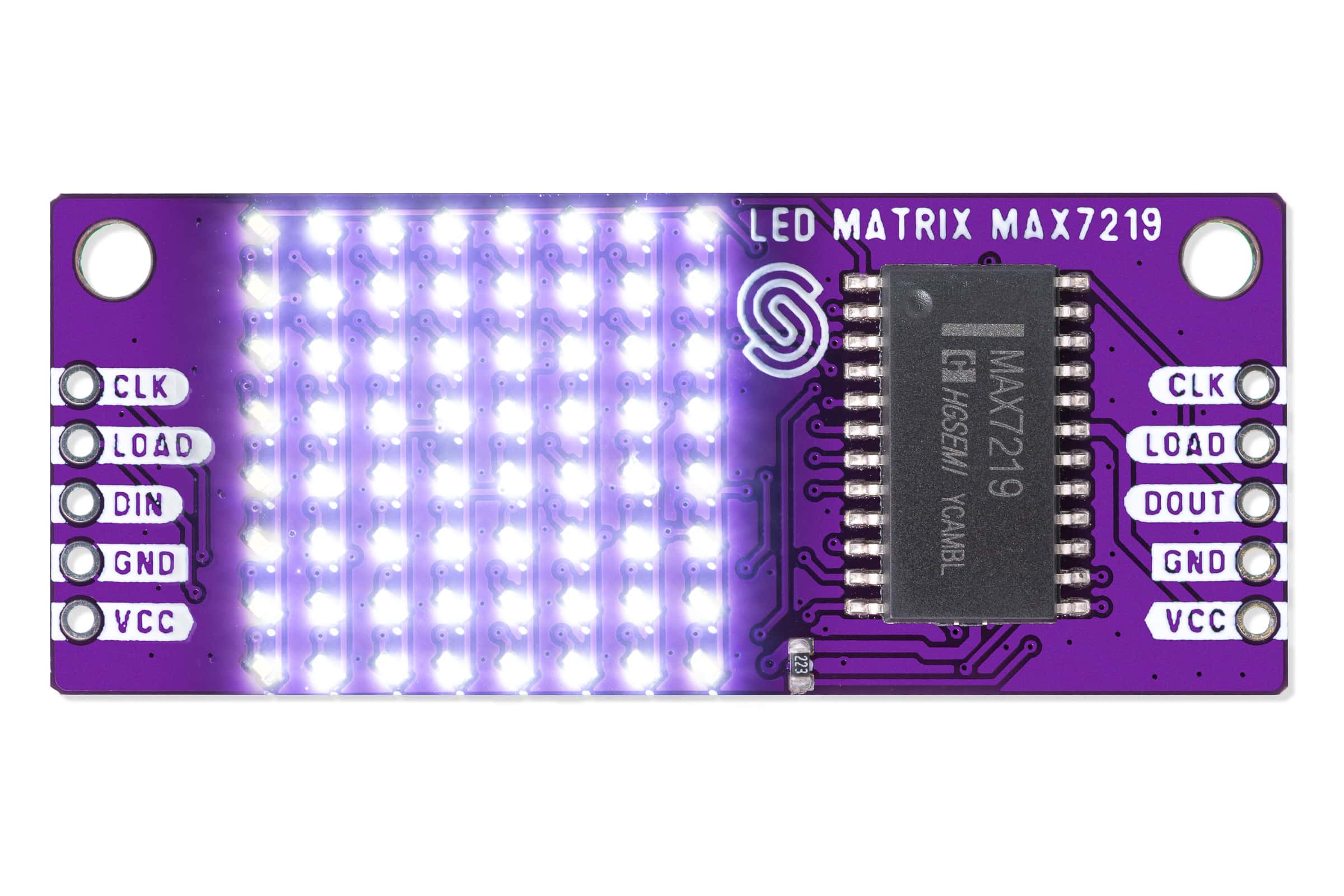 GitHub - SolderedElectronics/8x8-LED-matrix-White-MAX7219-board-hardware-design: Hardware design ...