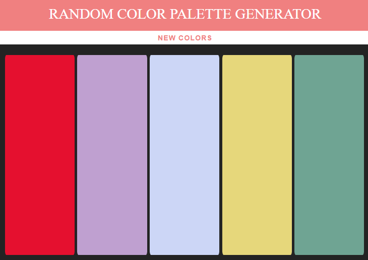 GitHub - CoriBeemish/Random-Color-Palette-Generator: Random 5 color ...
