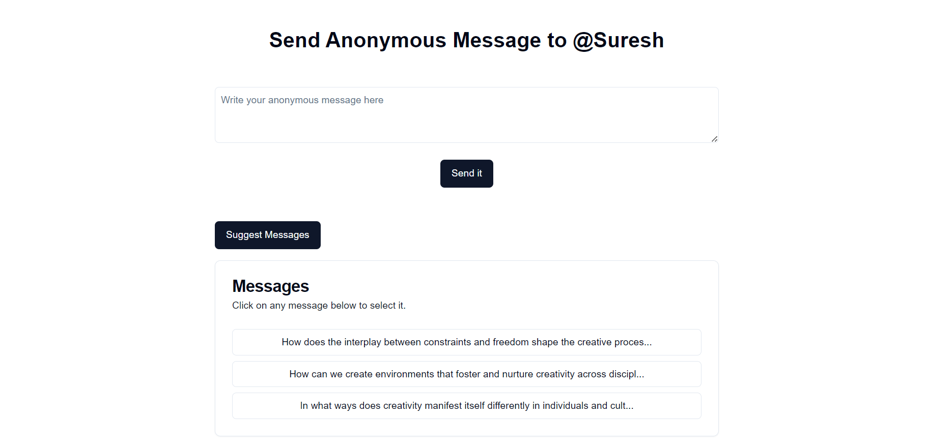 GitHub - Suresh1061/GhostMessage: This is an anonymous messaging application