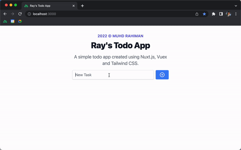 Github Mdrhmn Nuxtjs Todo App A Repository For My Own Self Learning On Nuxt Js And Vue Js As