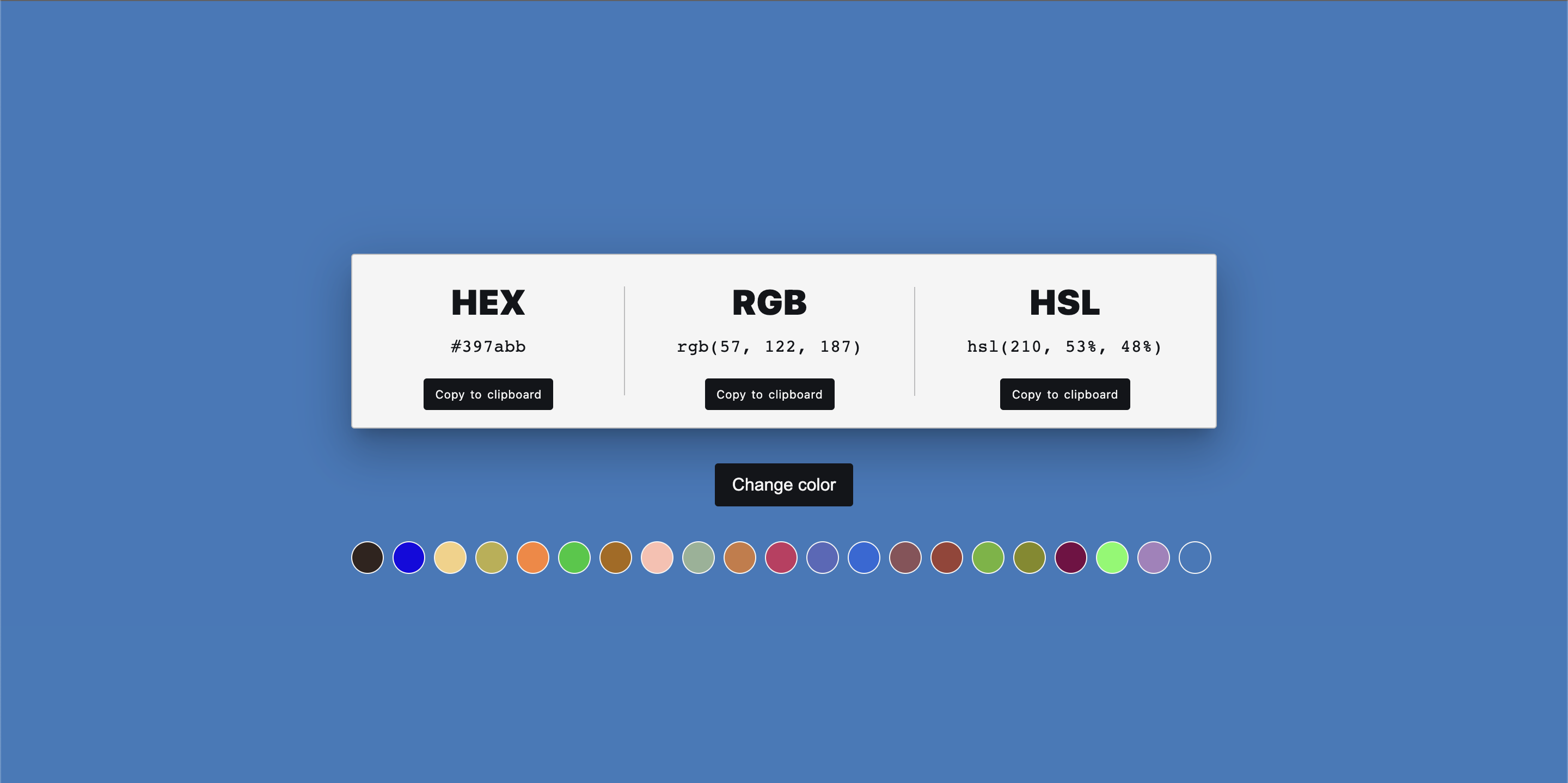 GitHub - jsuradesign/color-generator: Simple random color generator