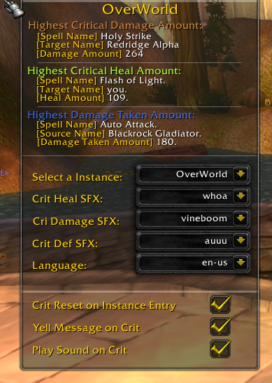 GitHub - Caracioly/Critei: Vanilla WoW Crit AddOn. Folder name should be renamed to "Critei"