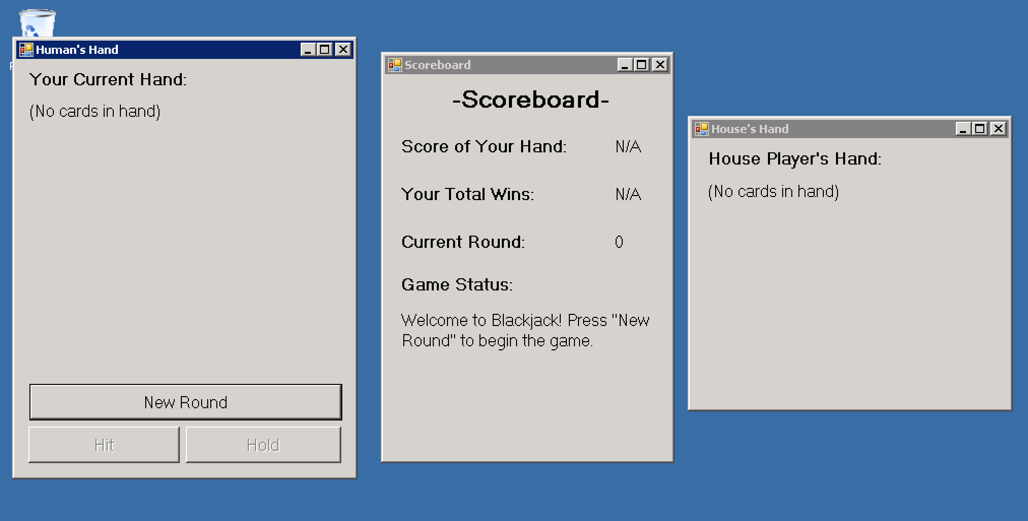 GitHub - ChristianJHughes/VisualBlackjack: A simple Blackjack game ...