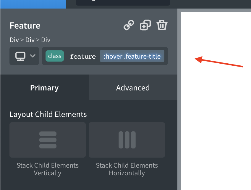 DONE: Be able to target child elements on hover, with custom 'state' · Issue #214 · soflyy ...
