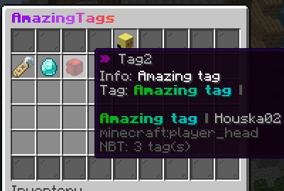 GitHub - TheDevTec/AmazingTags: The plugin allows you to select tags ...