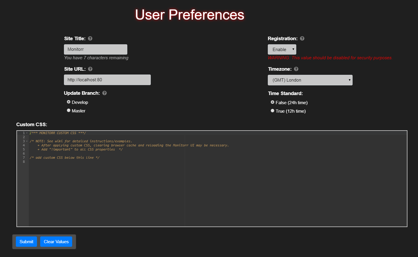 03 Monitorr Settings · Monitorr/Monitorr Wiki · GitHub