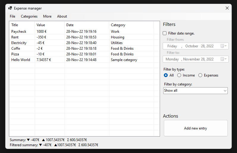 GitHub - dariomrk/WinForms-Expense-Manager: Tiny desktop expense manager.