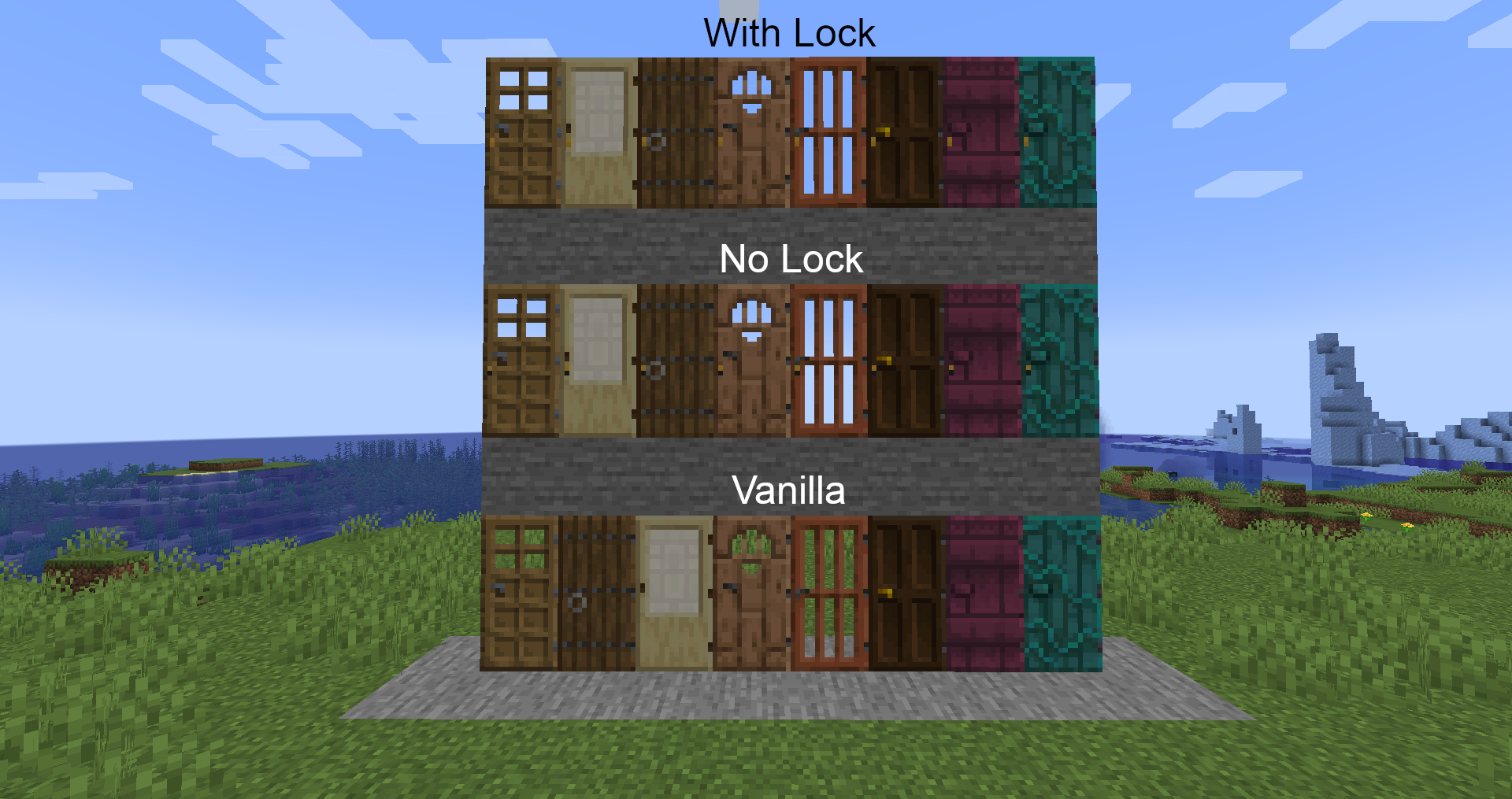 GitHub - DamiaV/LockableDoors: A simple mod that enables locking any door, trapdoor or fence ...