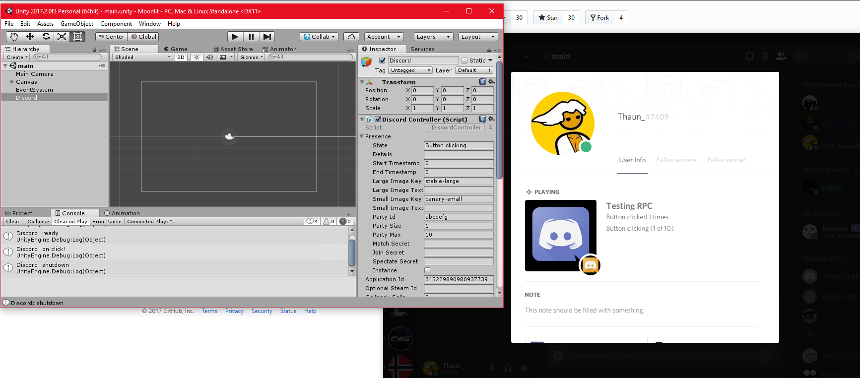[Unity] Wont stop playing (on discord) until i quit the editor. · Issue ...