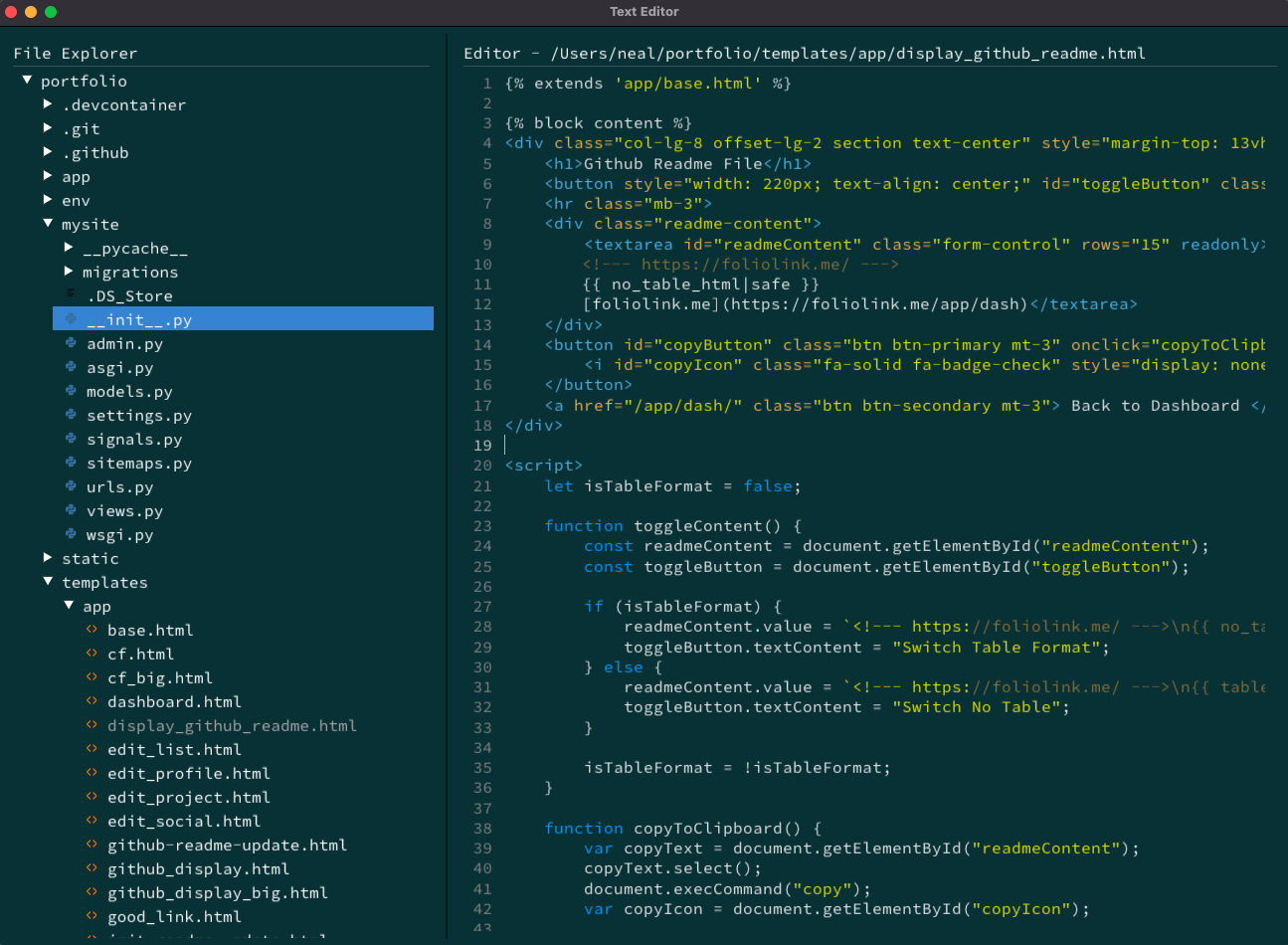 GitHub - nealmick/ned: A Text Editor