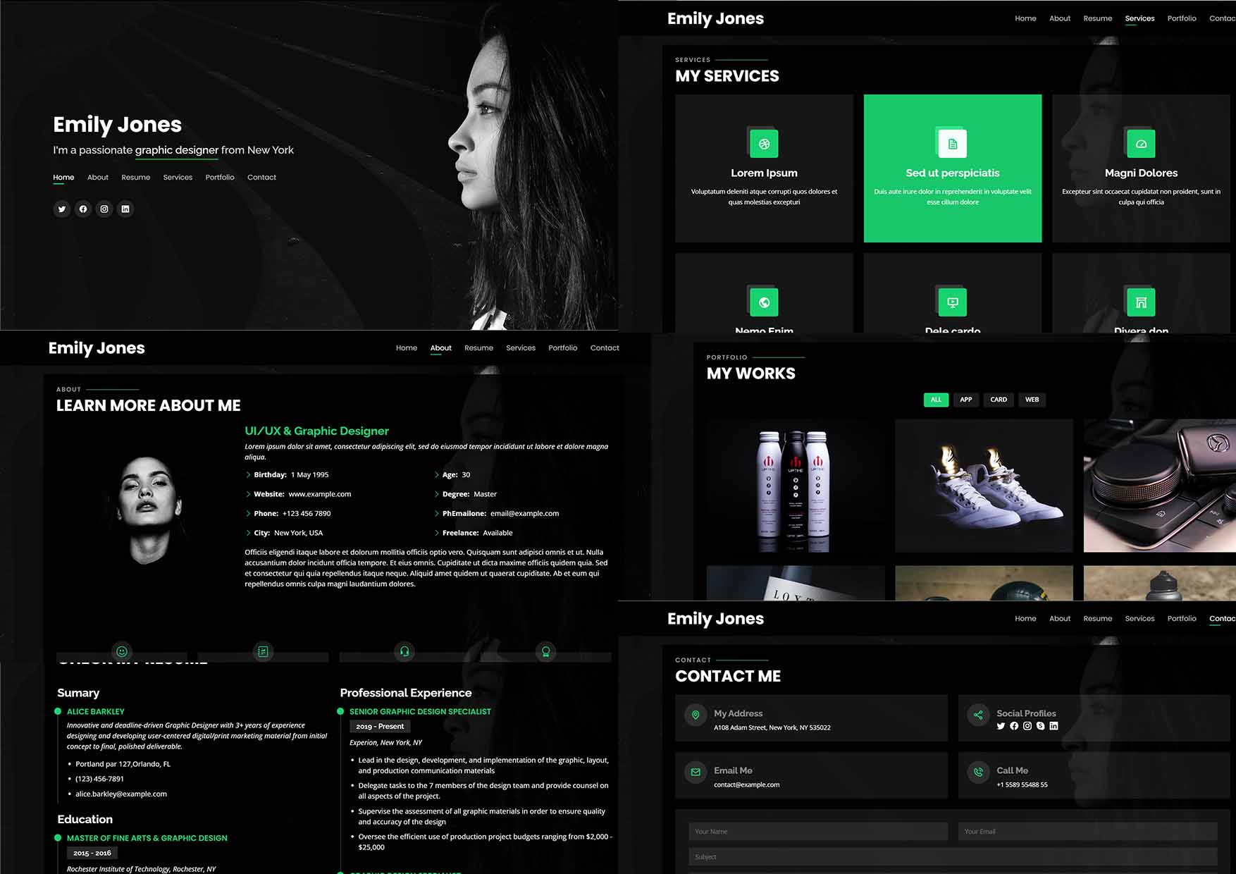 GitHub - Waite0603/Resume-vCard-Collection: About Responsive Personal ...
