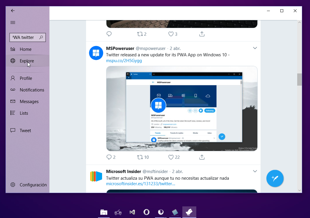 GitHub - vhanla/TwitR: Unofficial UWP Twitter client using webview and Twitter's mobile PWA
