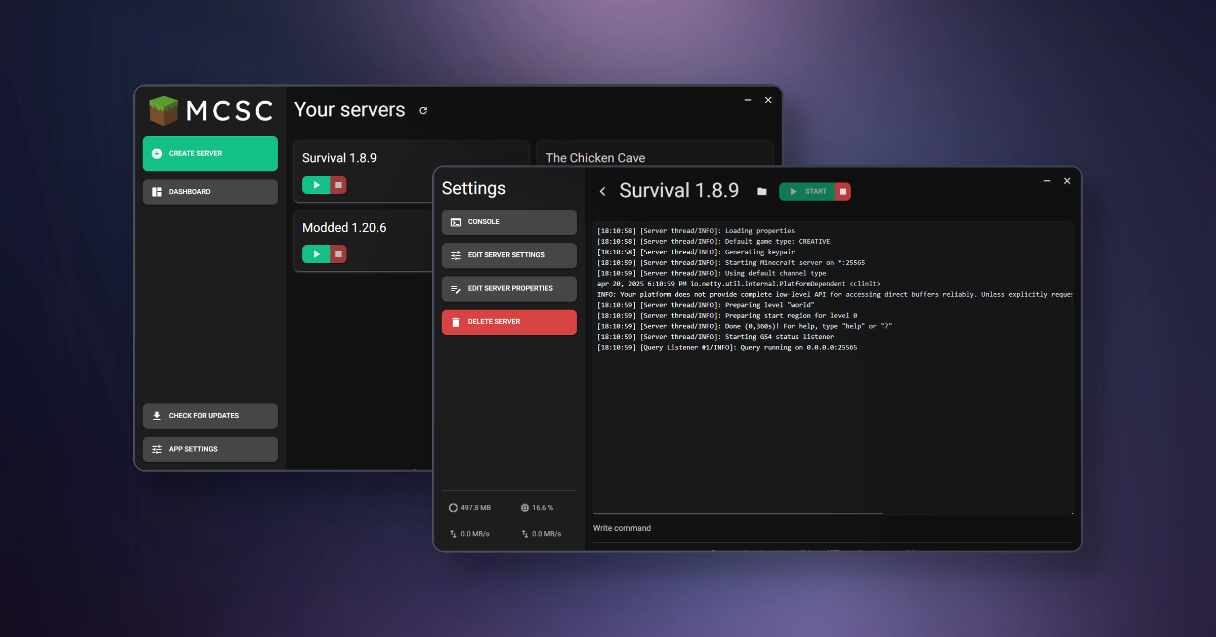 GitHub - ddavidel/minecraft-server-creator: Tool for creating and managing Minecraft Servers