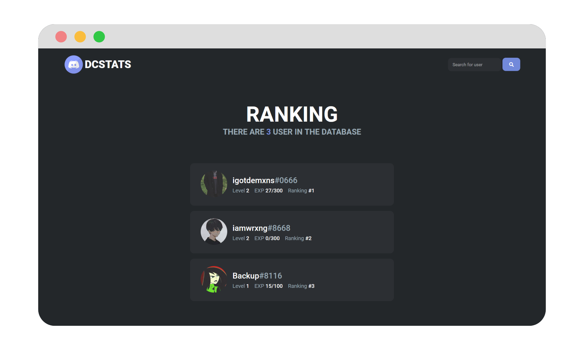 GitHub - teraprath/discord-stats-web: A simple Discord User Stats Webpanel with Python (Flask ...
