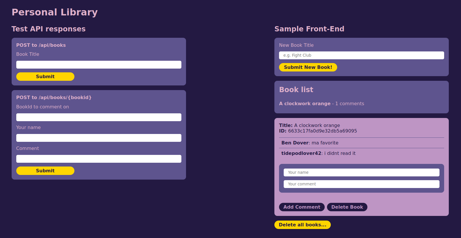 GitHub - isimeri/personal-library