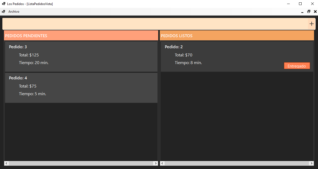 GitHub - mrtnpach/GestionDePedidos: Aplicación para la gestión de pedidos de un delivery de comida.