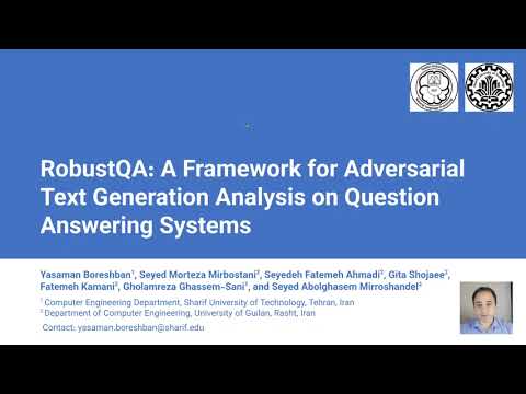 GitHub - mirbostani/RobustQA: RobustQA: A Framework for Adversarial Text Generation Analysis on ...