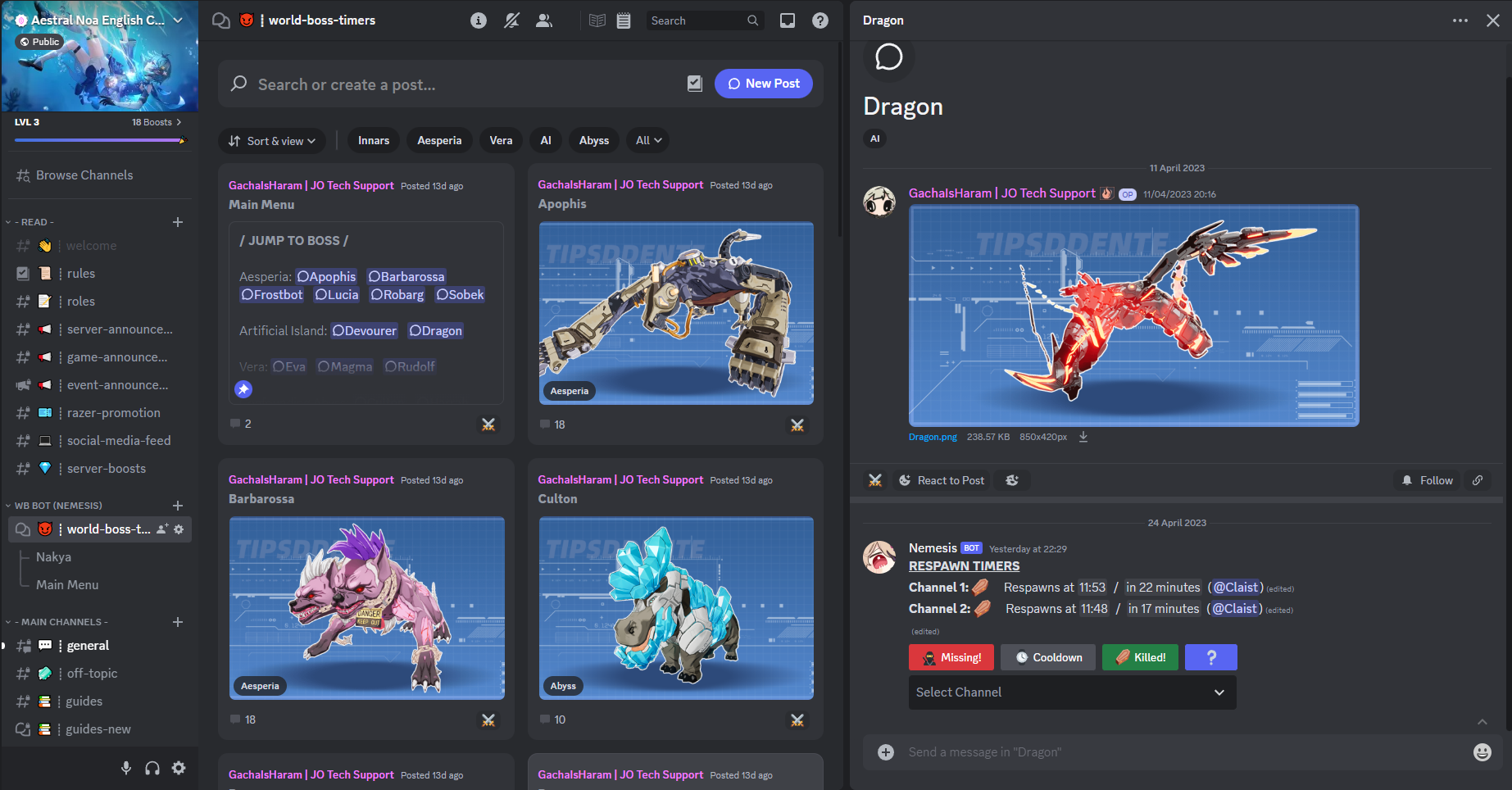 GitHub - Jokoril/tof-boss-tracker-AN: Tower of Fantasy Discord Boss Tracker Bot (AN edition)