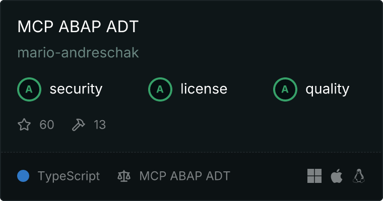 GitHub - mario-andreschak/mcp-abap-adt