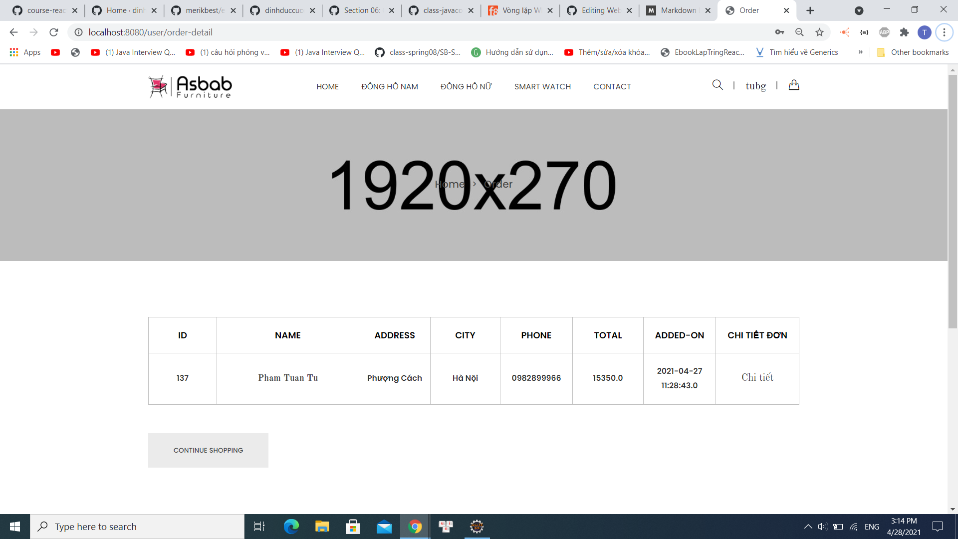 GitHub - TuanTuptt2610/WebsiteBanDongHo: Xây dựng website bán đồng hồ bằng java