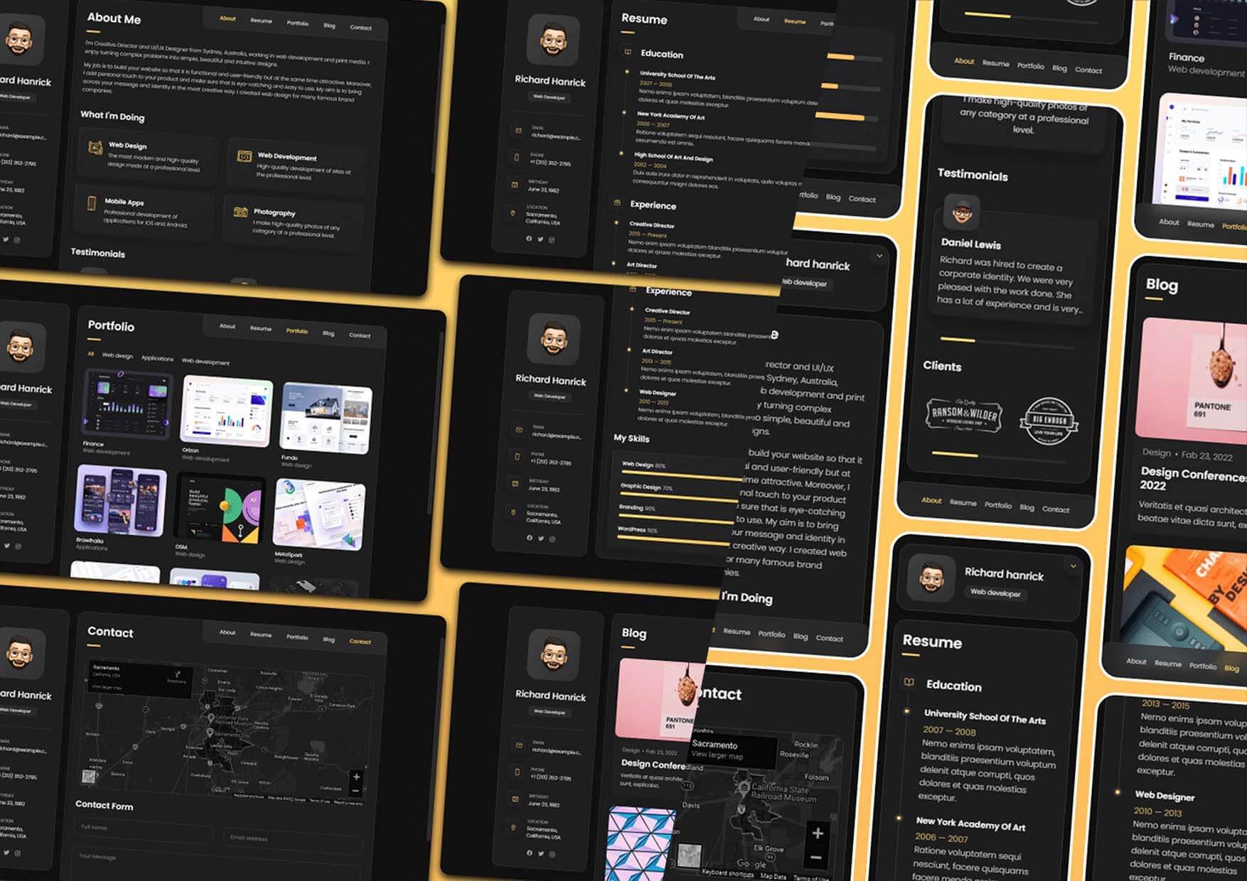GitHub - Waite0603/Resume-vCard-Collection: About Responsive Personal ...