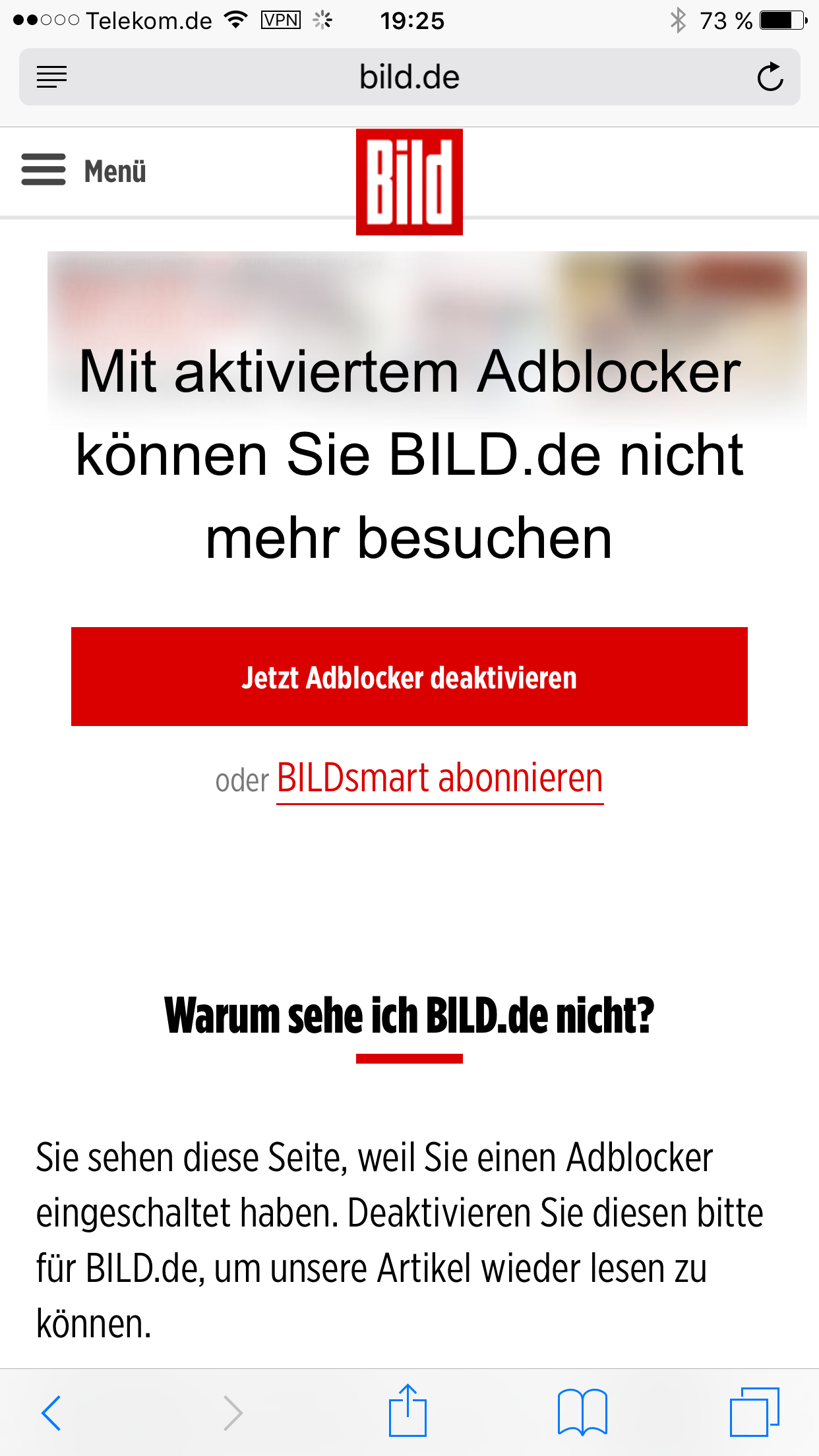 www.bild.de - anti adblock message · Issue #19 · AdguardTeam ...