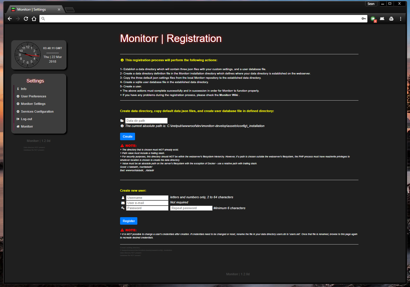 01 Config: Initial configuration · Monitorr/Monitorr Wiki · GitHub
