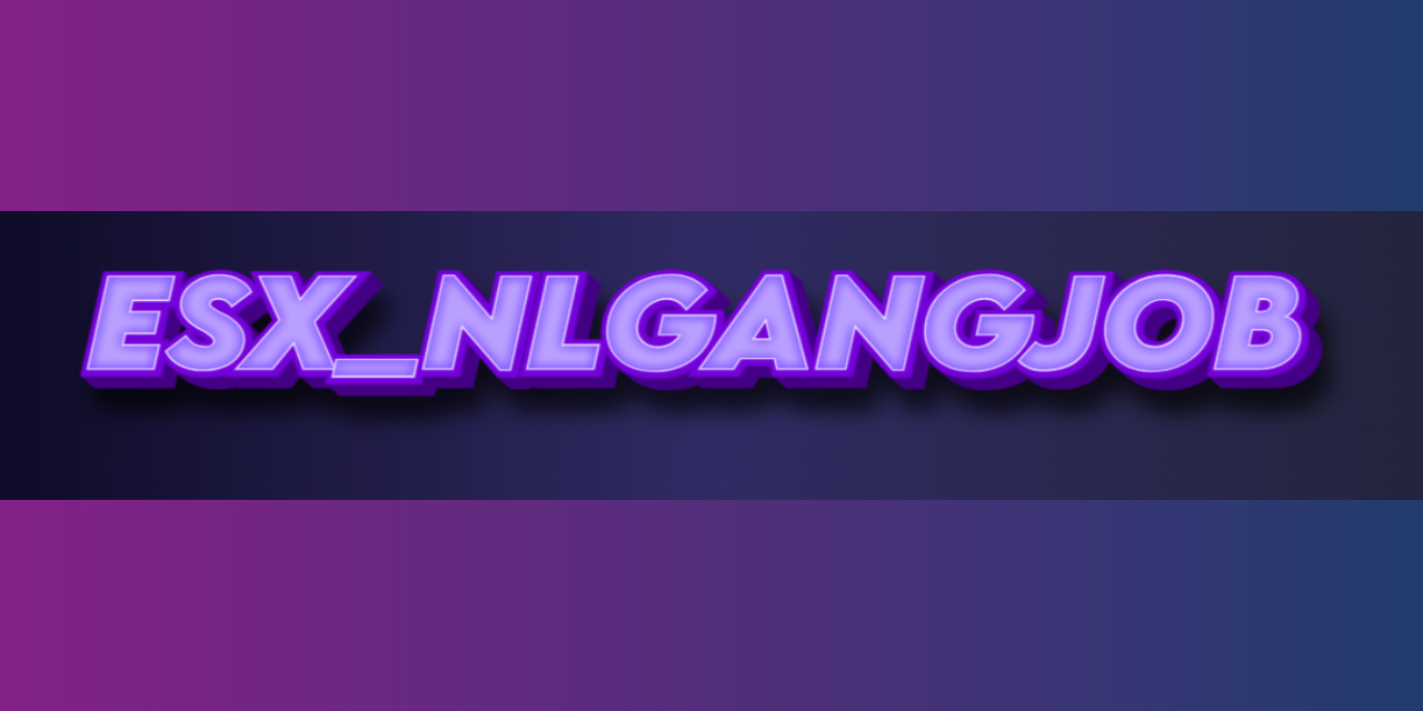GitHub - DolfTheDev/ESX_NLGANGJOB: Alle nederlandse type gangs werken + f6 Menu