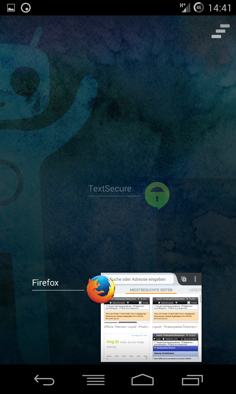 App-switcher closes when closing TextSecure · Issue #1037 · signalapp/Signal-Android · GitHub