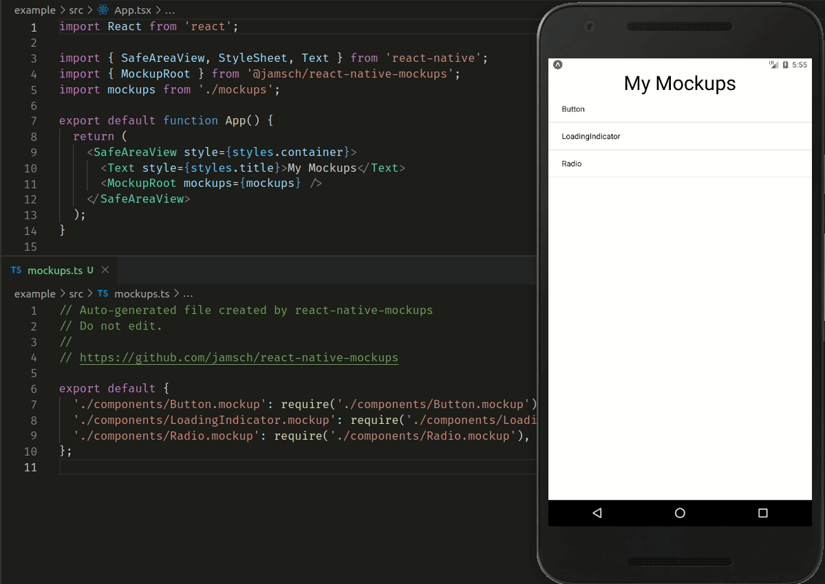 GitHub - jamsch/react-native-mockups: A lean alternative to Storybook with CLI tooling for React ...