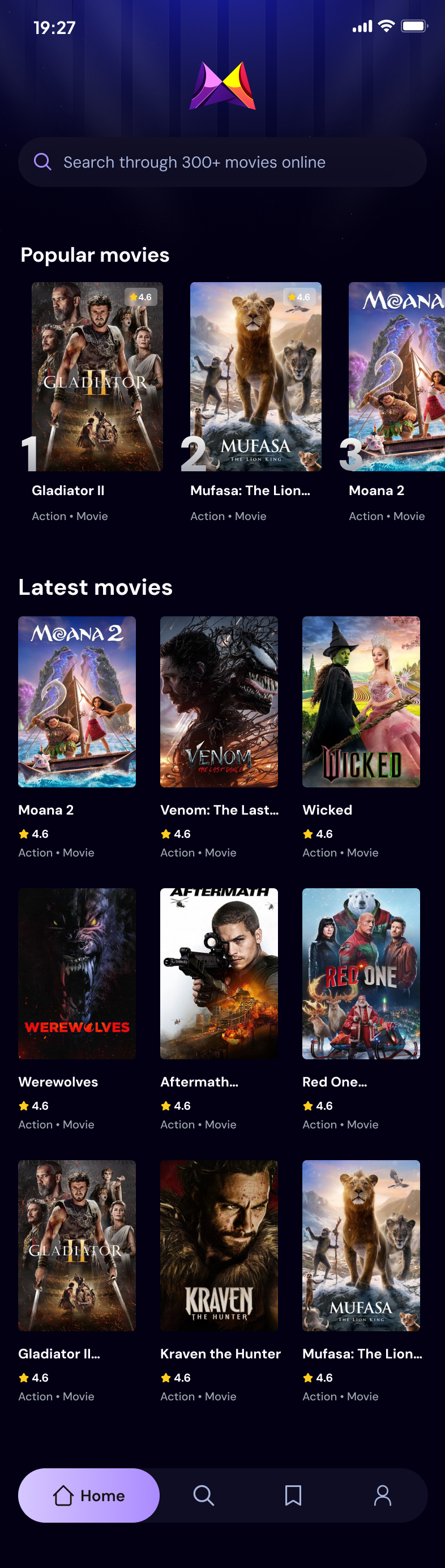 Home Screen
