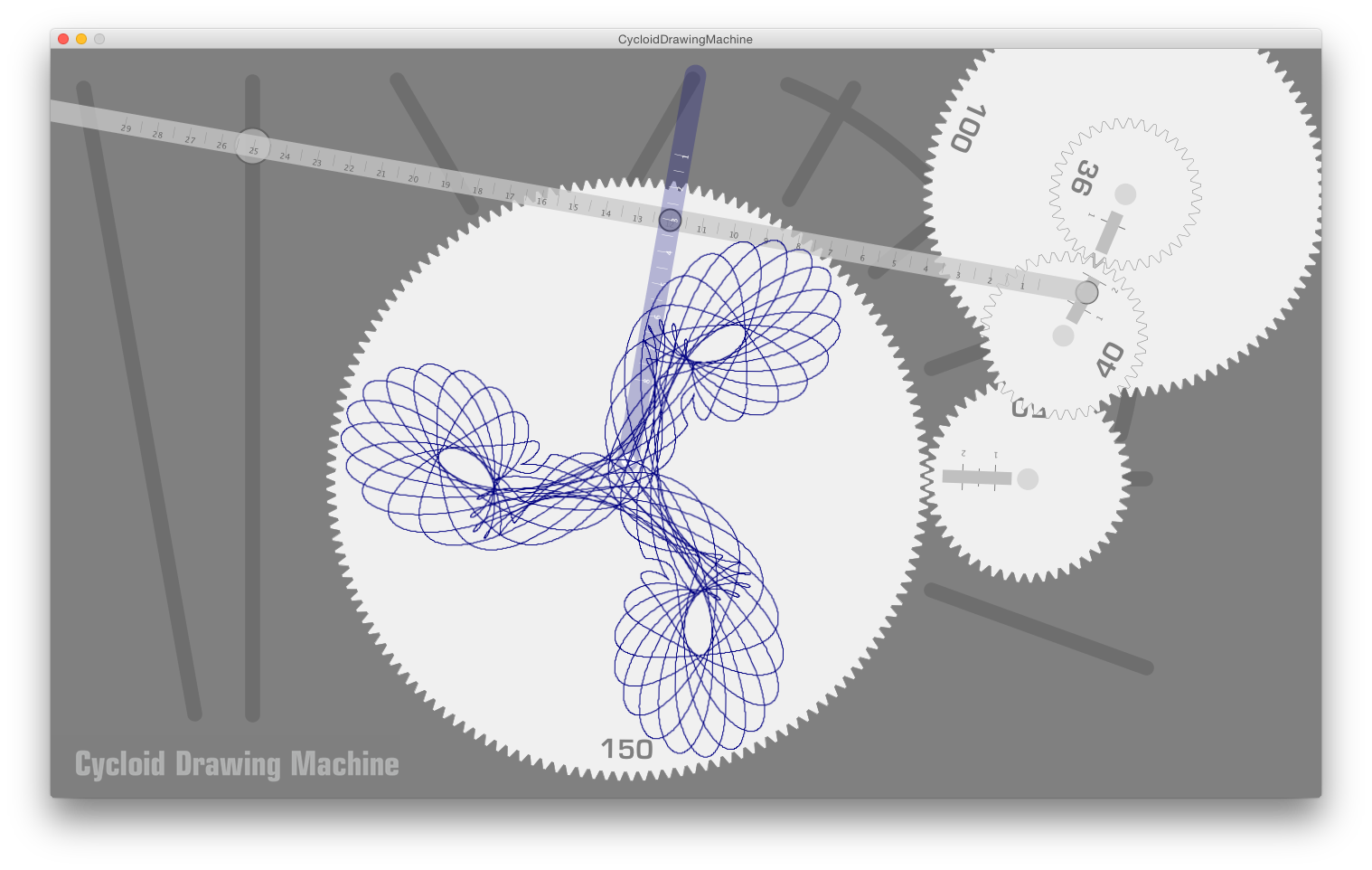 GitHub - jbum/CycloidDrawingMachine: A simulation of Joe Freedman's Cycloid Drawing Machine from ...