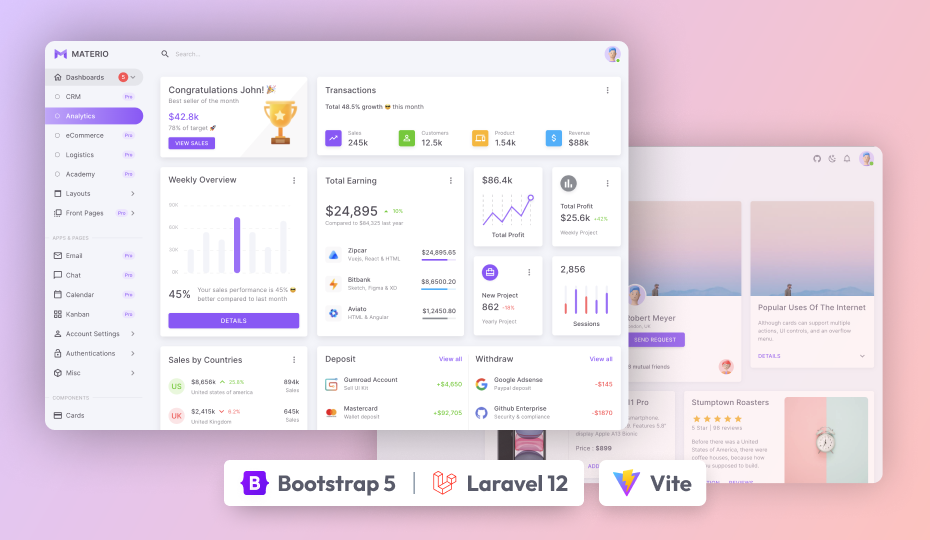 GitHub - devguy4u/materio-bootstrap-html-laravel-admin-template-free