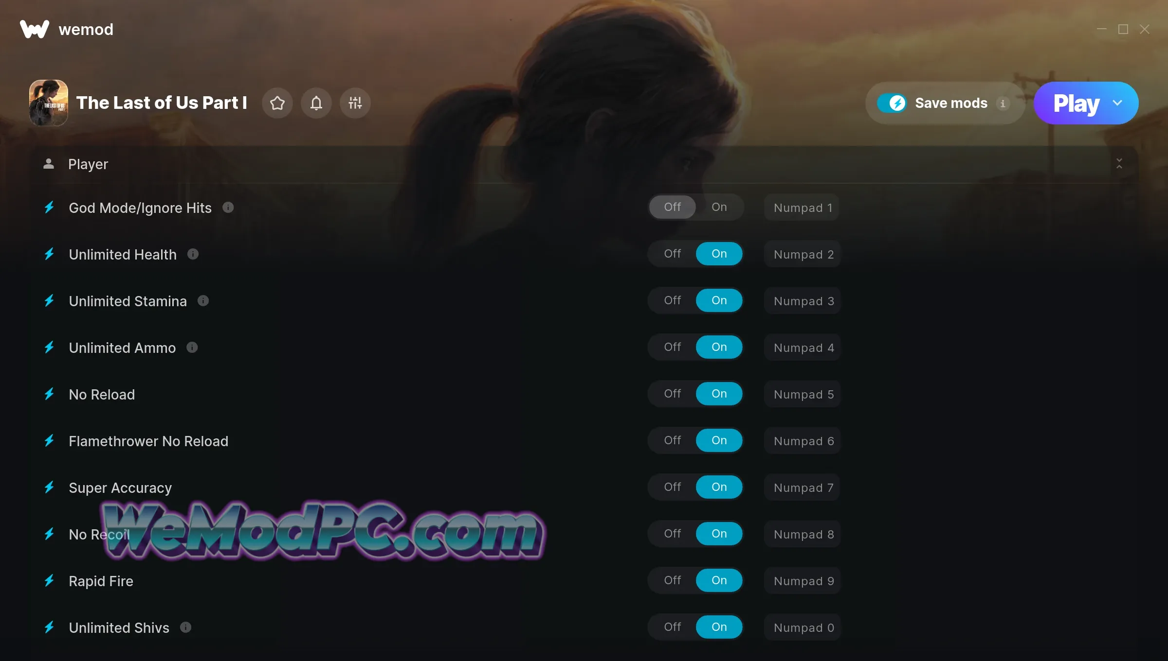 GitHub - doreathaxatabu/The-Last-of-Us-game-mod: The Last of Us Part I trainer, The Last of Us ...