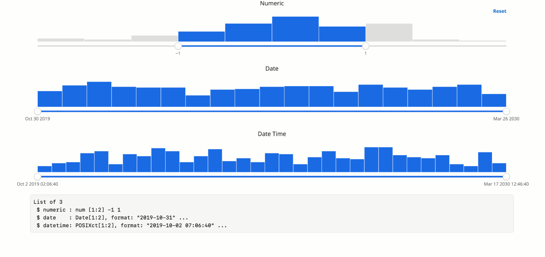 GitHub - cpsievert/histoslider: A Histogram Slider Input for Shiny