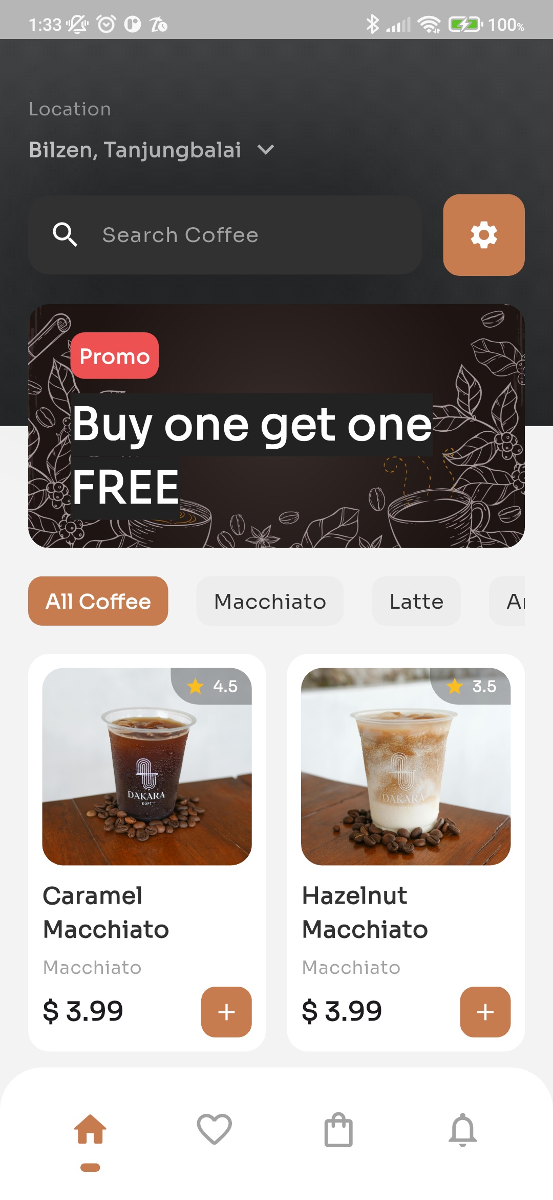 GitHub - Reh4m/flutter-coffee-shop-app: Mobile coffee shop app made with Flutter. Design ...