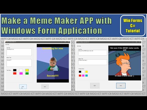 GitHub - mooict/Create-a-Classic-Meme-Maker-app-with-Windows-form-and-C-: In this tutorial we ...