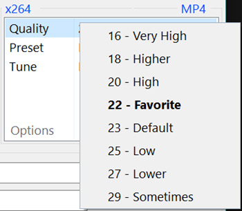x264 x265 Custom Quality Definitions · staxrip/staxrip Wiki · GitHub