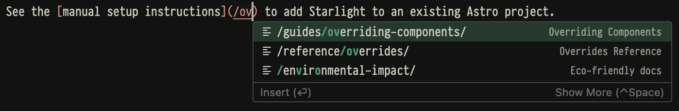 GitHub - HiDeoo/starlight-links: Visual Studio Code extension - IntelliSense for Starlight ...